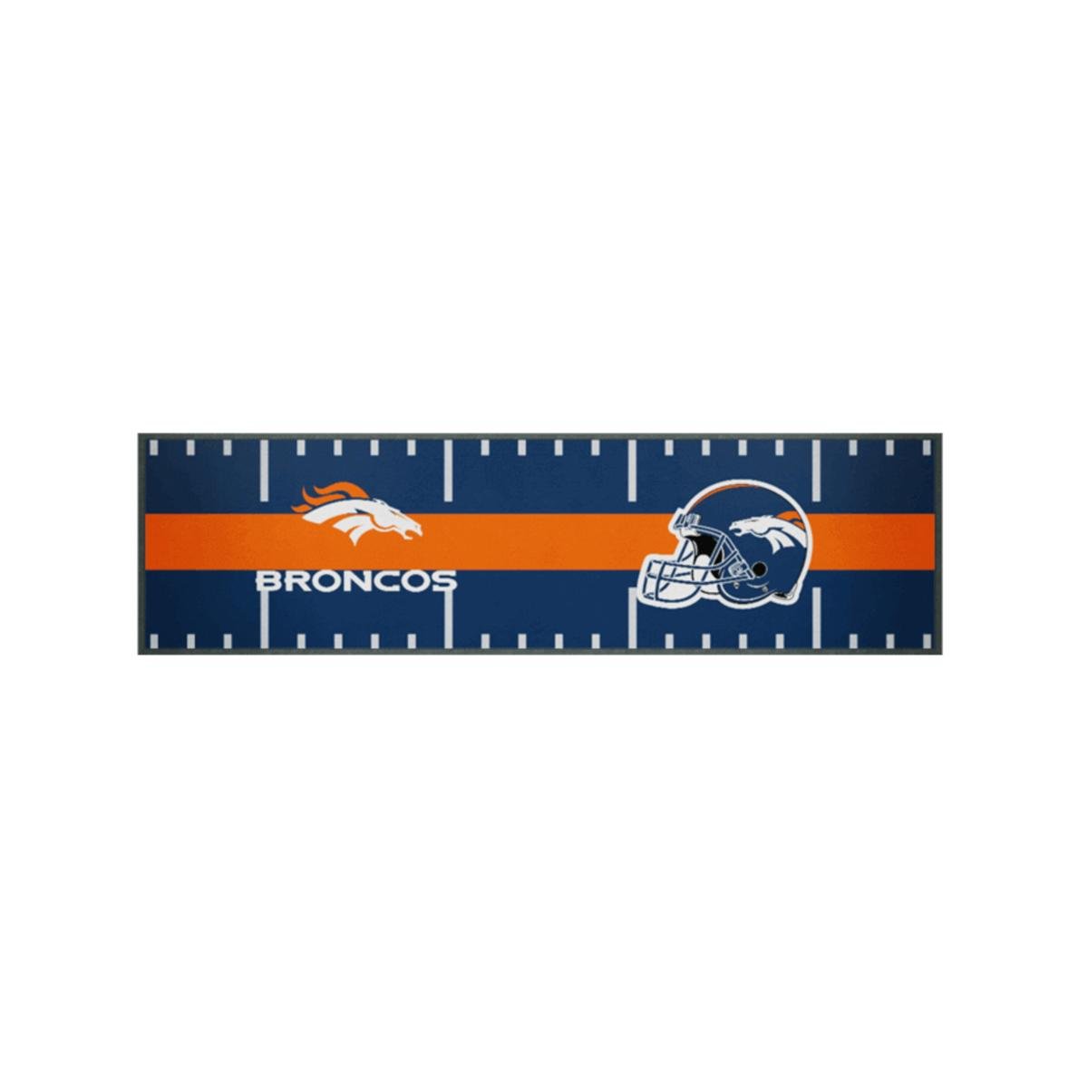 NFL Denver Broncos Bar Runner Counter Top Mat 89x24cm - Bunnings Australia