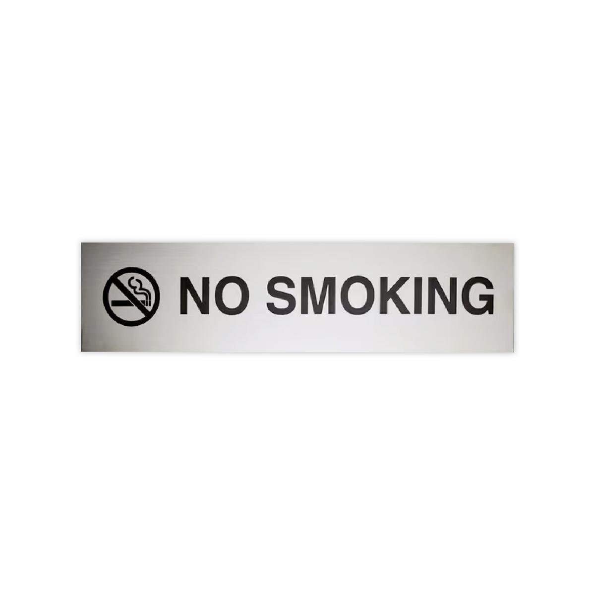 Sandleford 200 x 50mm Stainless Steel No Smoking Sign - Bunnings Australia