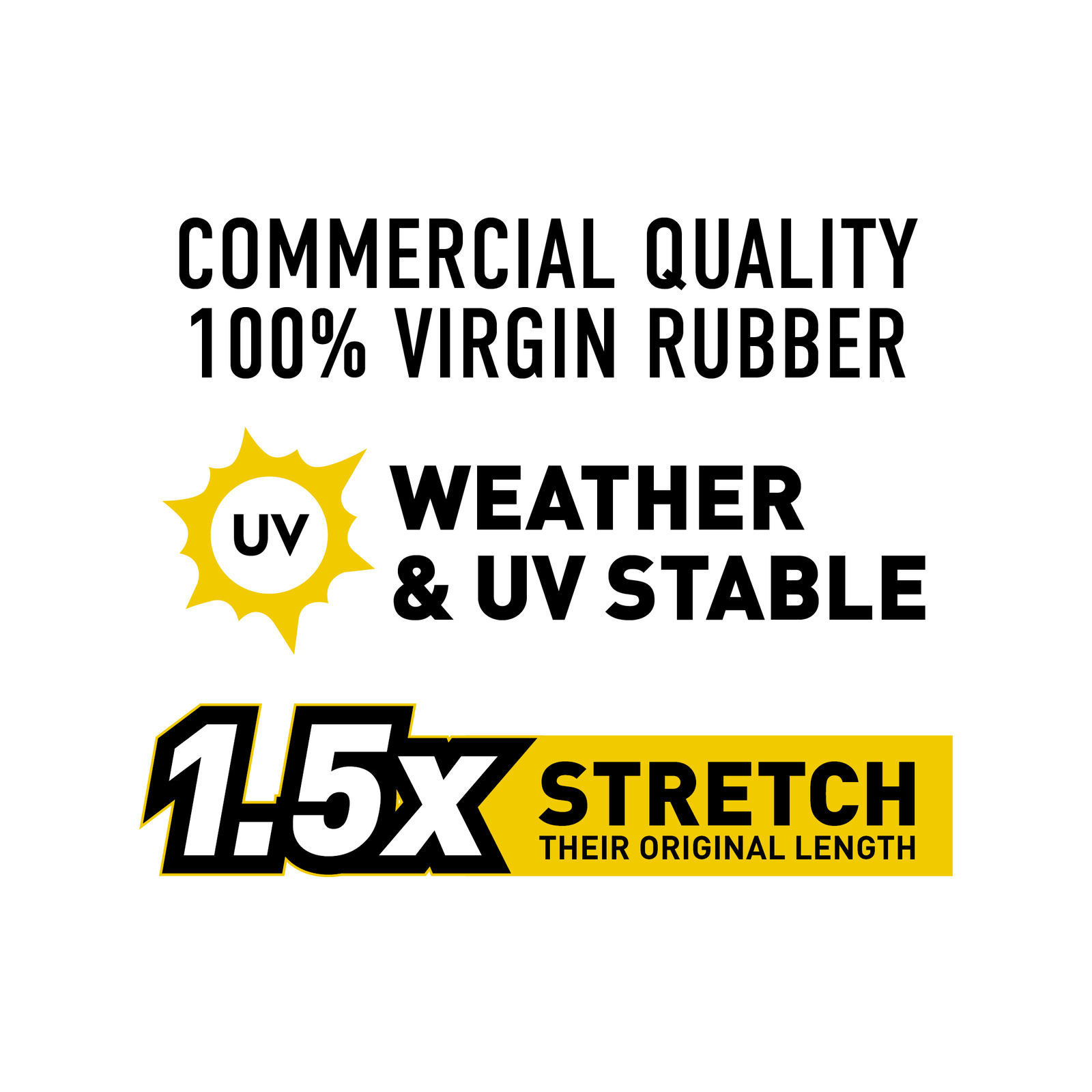 Earl's 150mm Quickties Rubber Tie Down Strap - Bunnings Australia