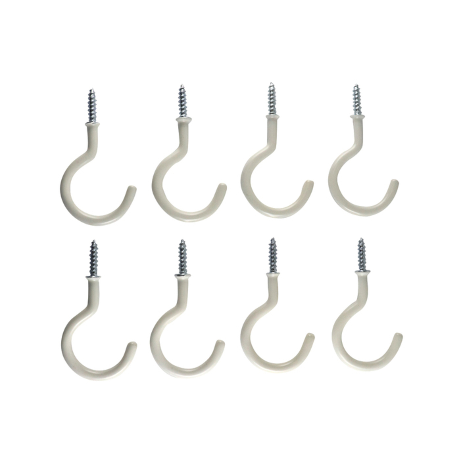 Everhang 28mm White PVC Cup Hook - 8 Pack - Bunnings Australia