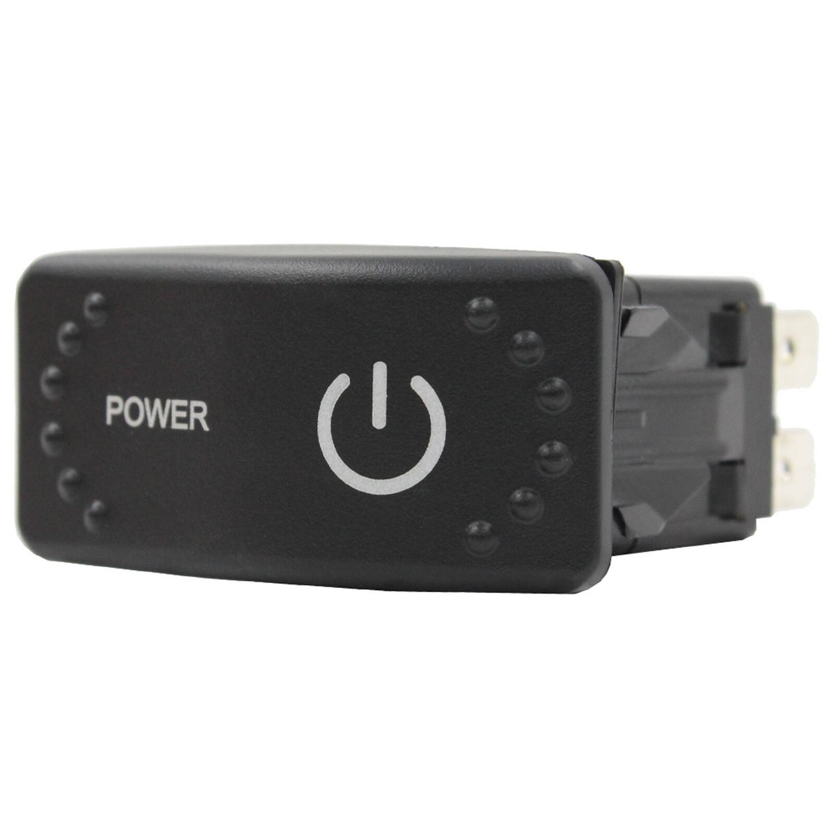 Switch Boss Dual Green LED Laser Etched Rocker Switch (Horizontal ...