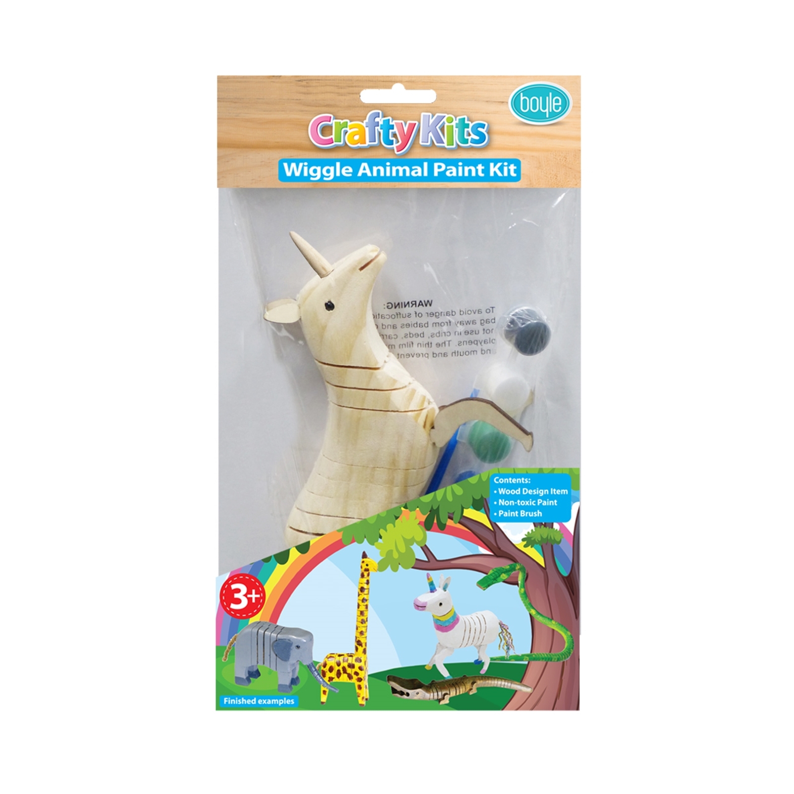 Boyle Wood Wiggle Animal Paint Kit - Bunnings Australia
