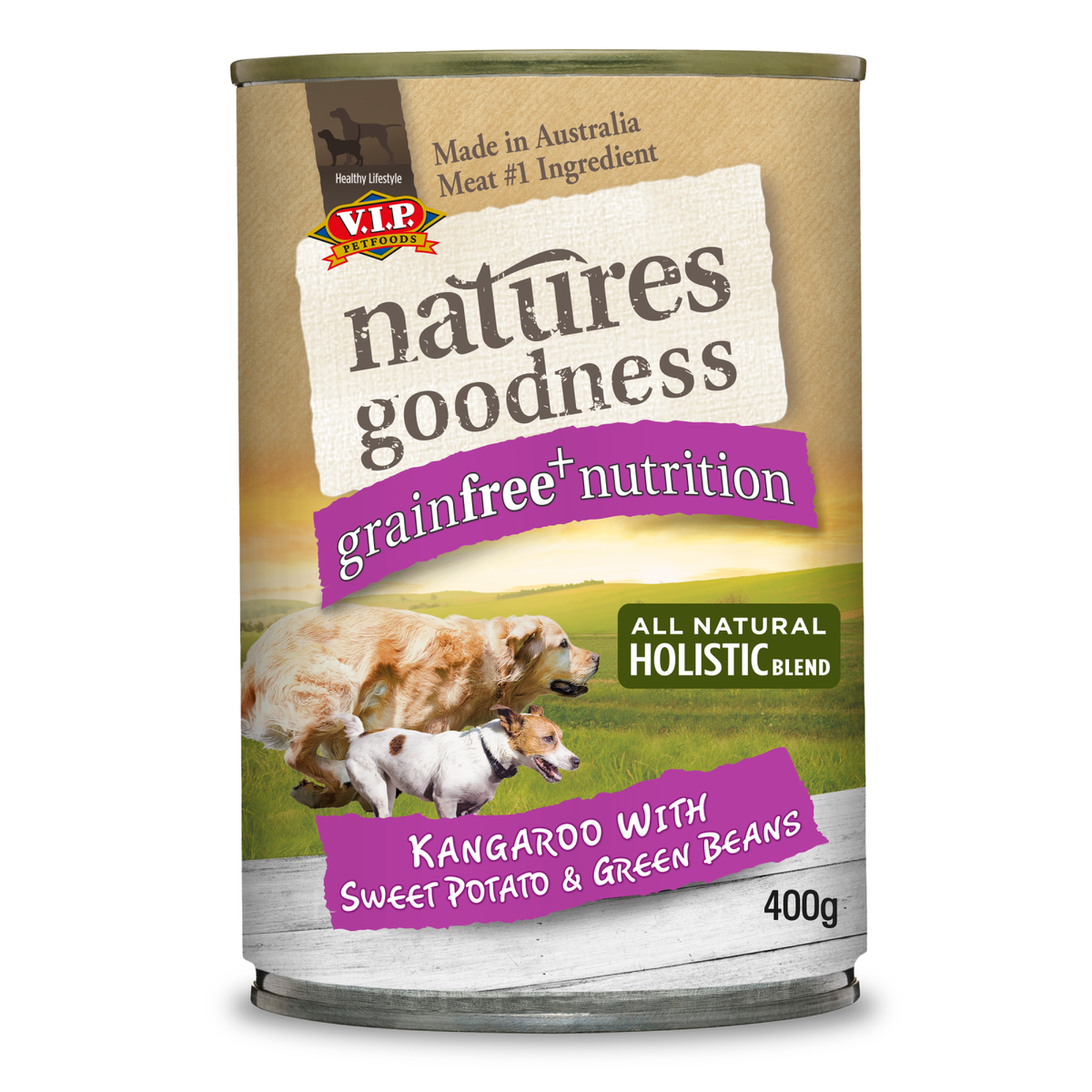 Natures Goodness 400g Kangaroo With Sweet Potato And Green Beans Grain ...