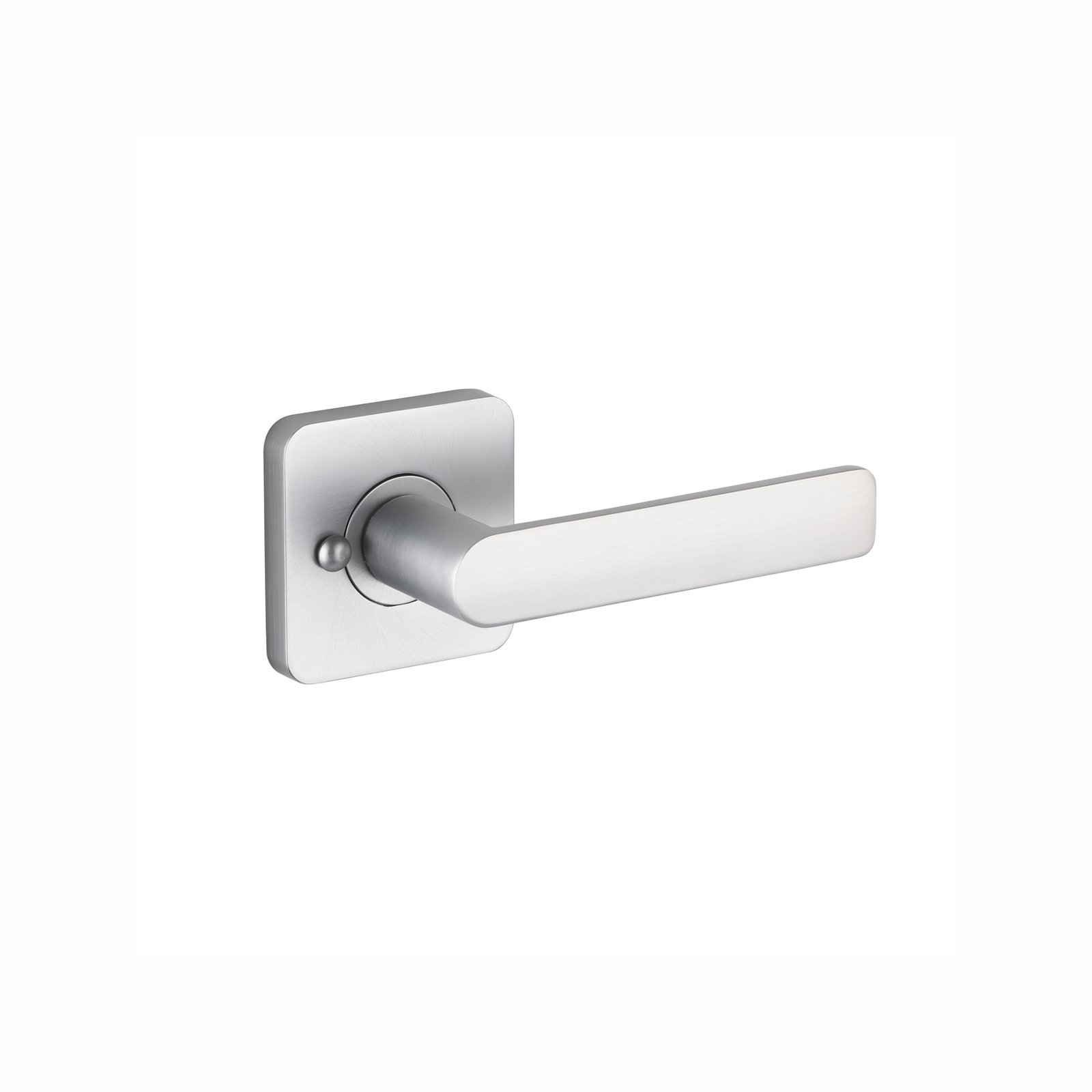 Lane 65mm Brushed Satin Chrome Square Westminster Privacy Leverset ...