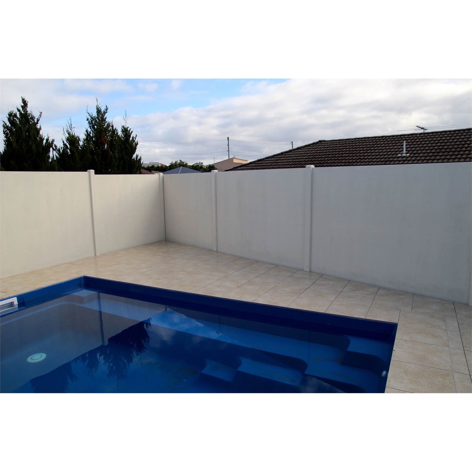 Slenderline 2400 x 1800mm Modular Fencing Bay Kit including Slats ...
