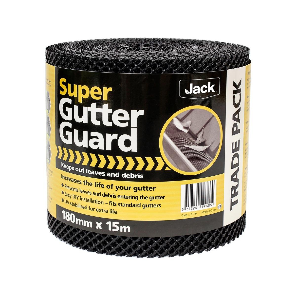 Jack 180mm x 15m Super Gutter Guard - Trade Pack - Bunnings New Zealand