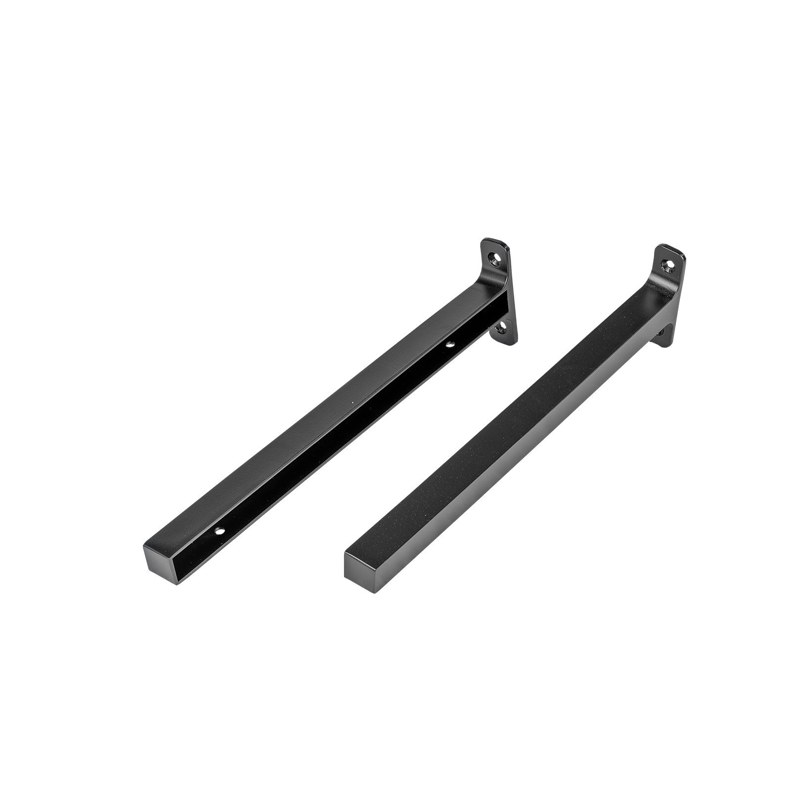 Flexi Storage Decorative Shelving 300mm Black Matte Shelf End Brackets ...