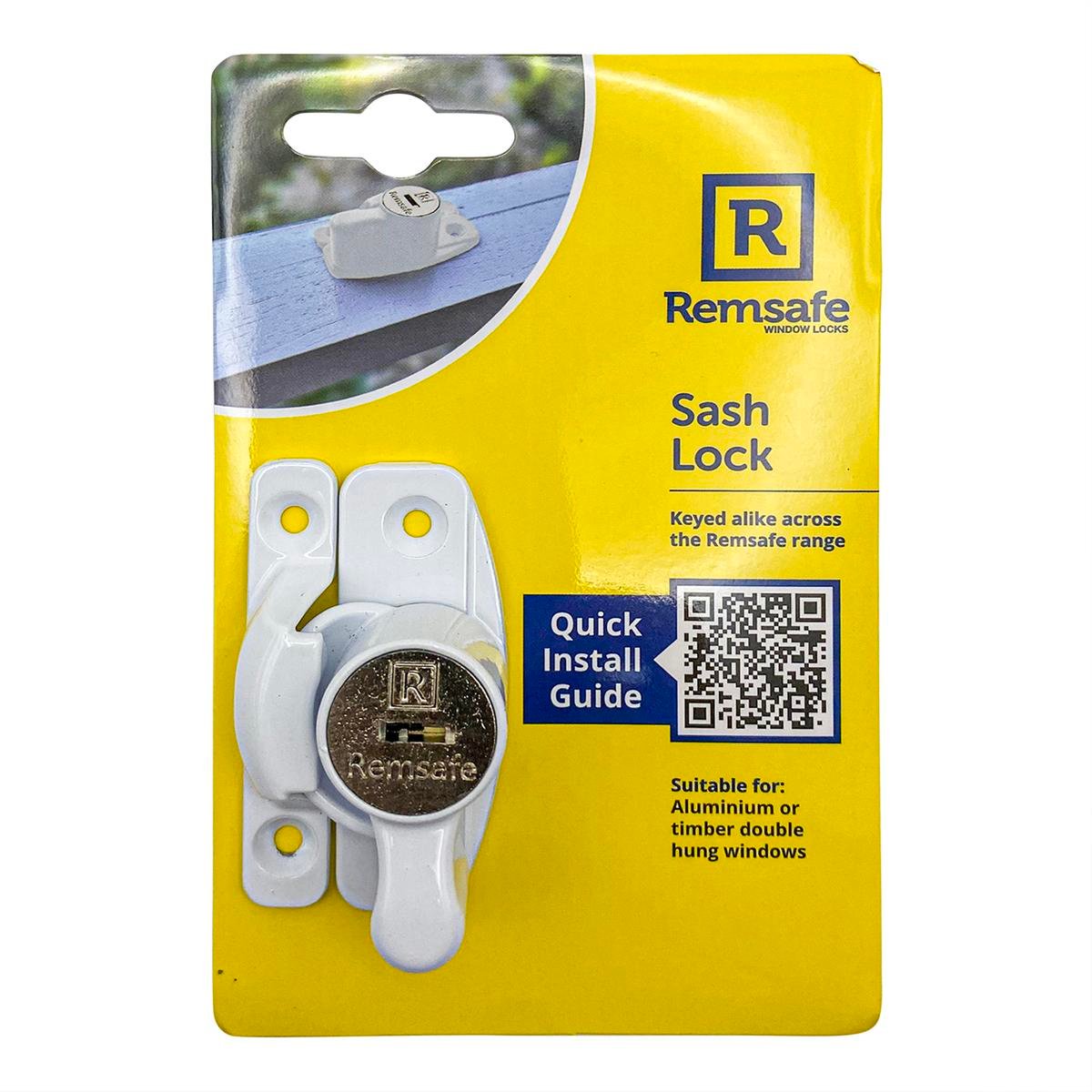 Remsafe White Window Sash Lock - Bunnings Australia