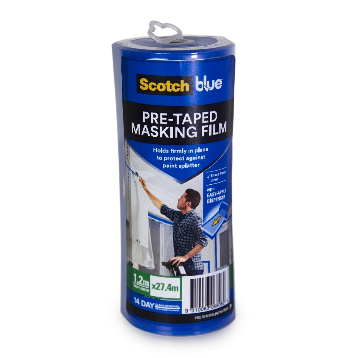 ScotchBlue 1.2m x 27.4m Pretaped Masking Film - 1.2m - Bunnings Australia