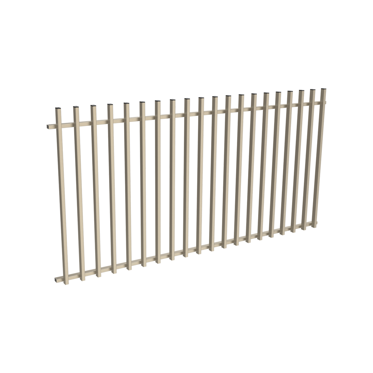 ProtectorAl 1201 - 2399 x 1200mm Paperbark Aluminium Batten Pool Fence ...