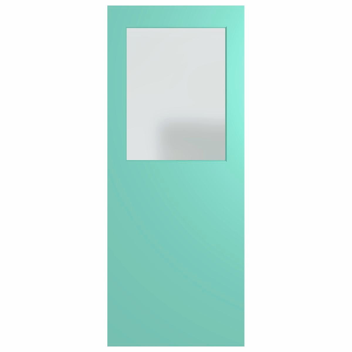 Hume 2040 x 920 x 35mm External Door Duracote Flush Translucent Glass ...