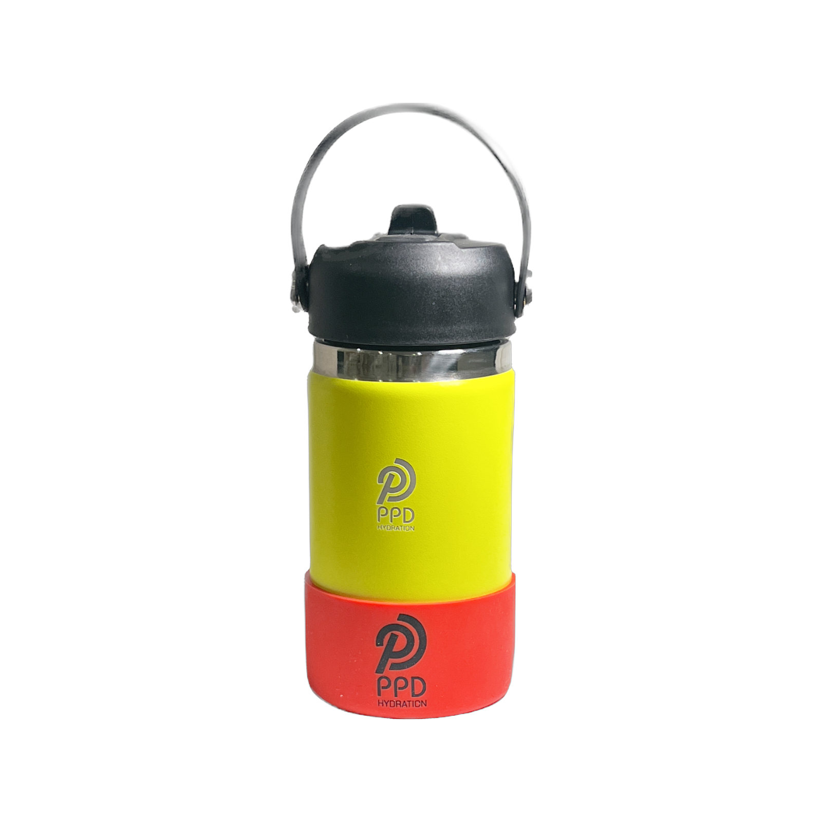 PPD Hydrtion 350ml Lemon lime Compct Water Bottle W/ Red Bumper ...