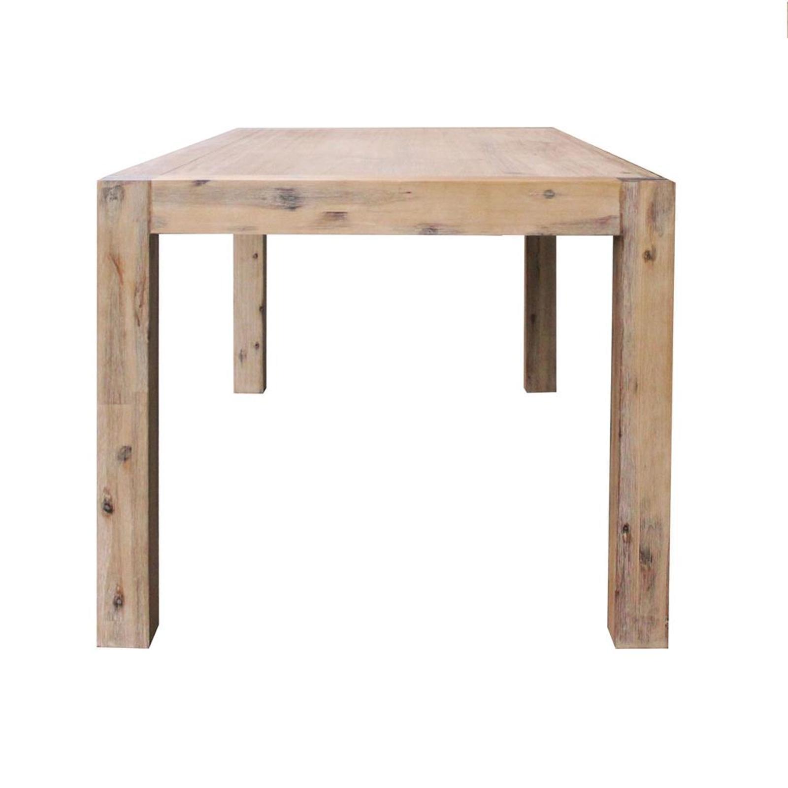 Dining Table 180cm Medium Size with Solid Acacia Wooden Base in Oak ...