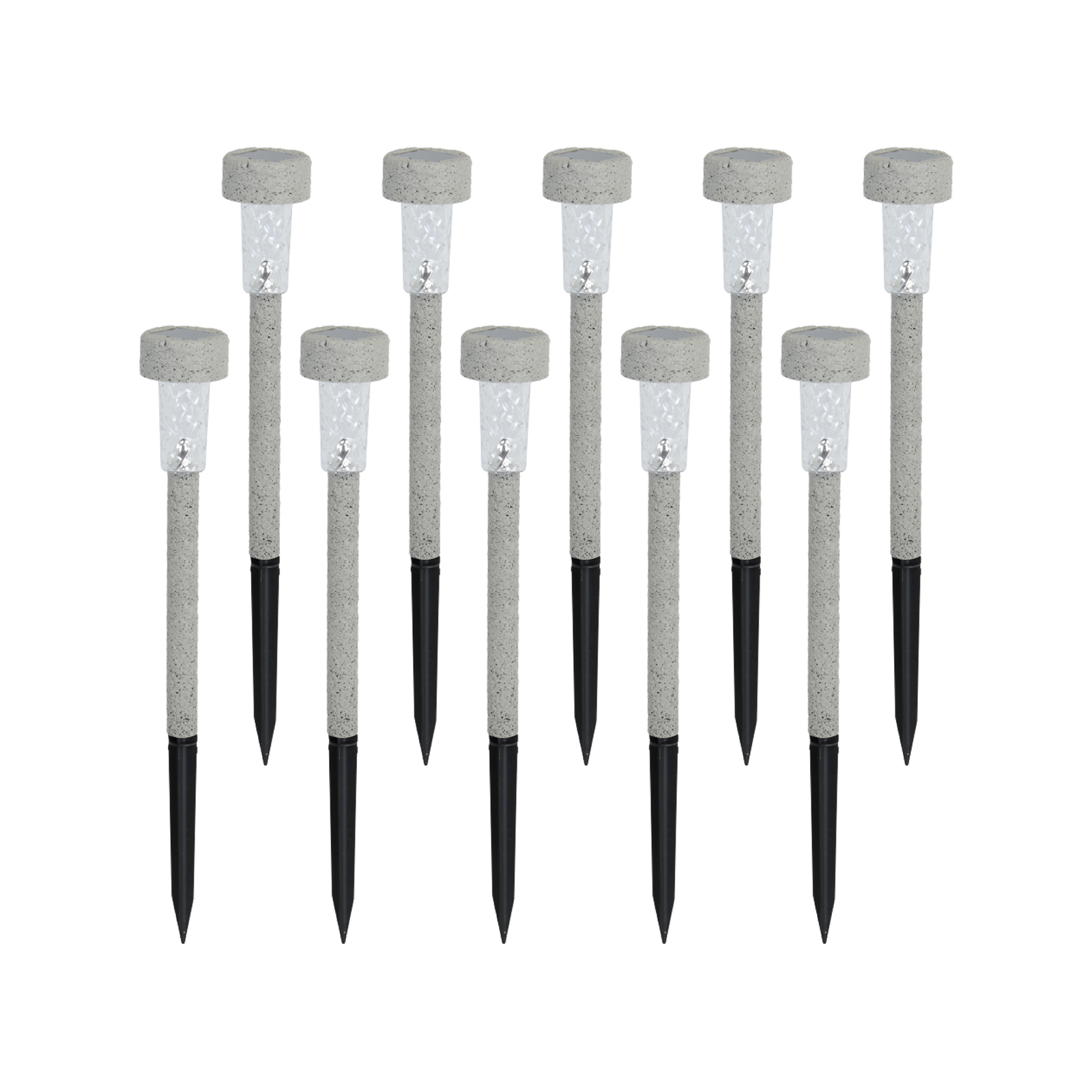 Click 26.5cm Colorado Solar Pathway Light - 10 Pack - Bunnings Australia