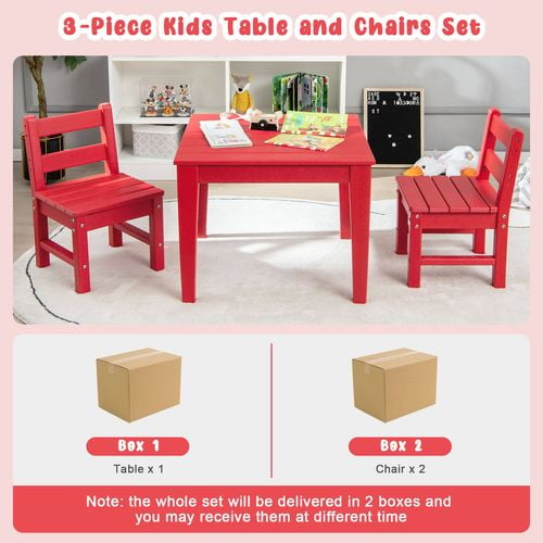 Costway Kids Activity Play Table Set Red - Bunnings Australia