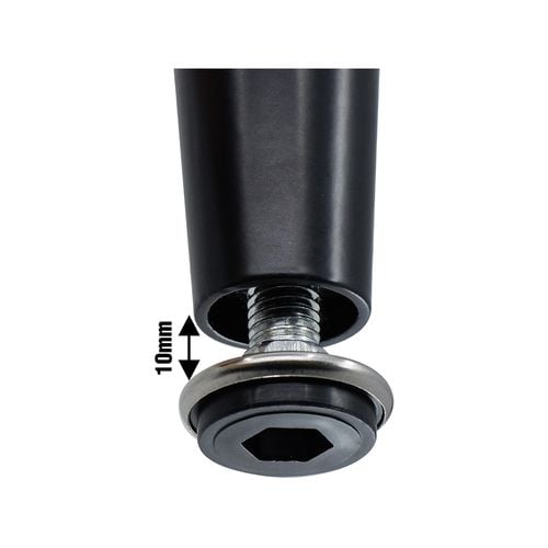 Adoored 150mm Black Tapered Metal Leg Furniture - Bunnings Australia