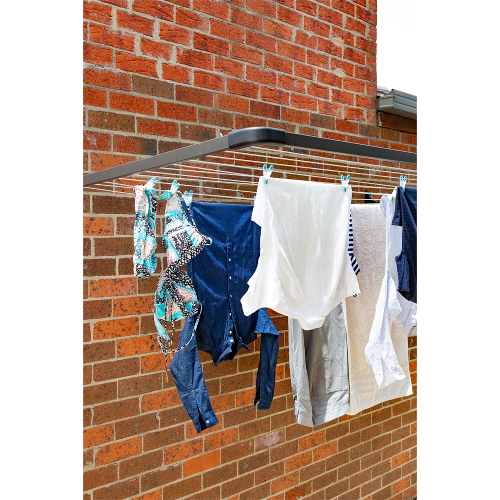 Daytek Hawthorn Green MK2 LL Single Fold Down Clothesline - Bunnings ...