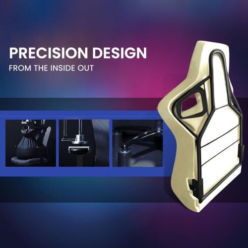 OVERDRIVE Apex Series Reclining Gaming Office Chair w/ Footrest,Black ...