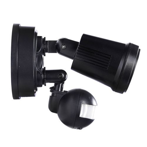 Brilliant Black Raptor III Single LED Sensor Light - Bunnings Australia