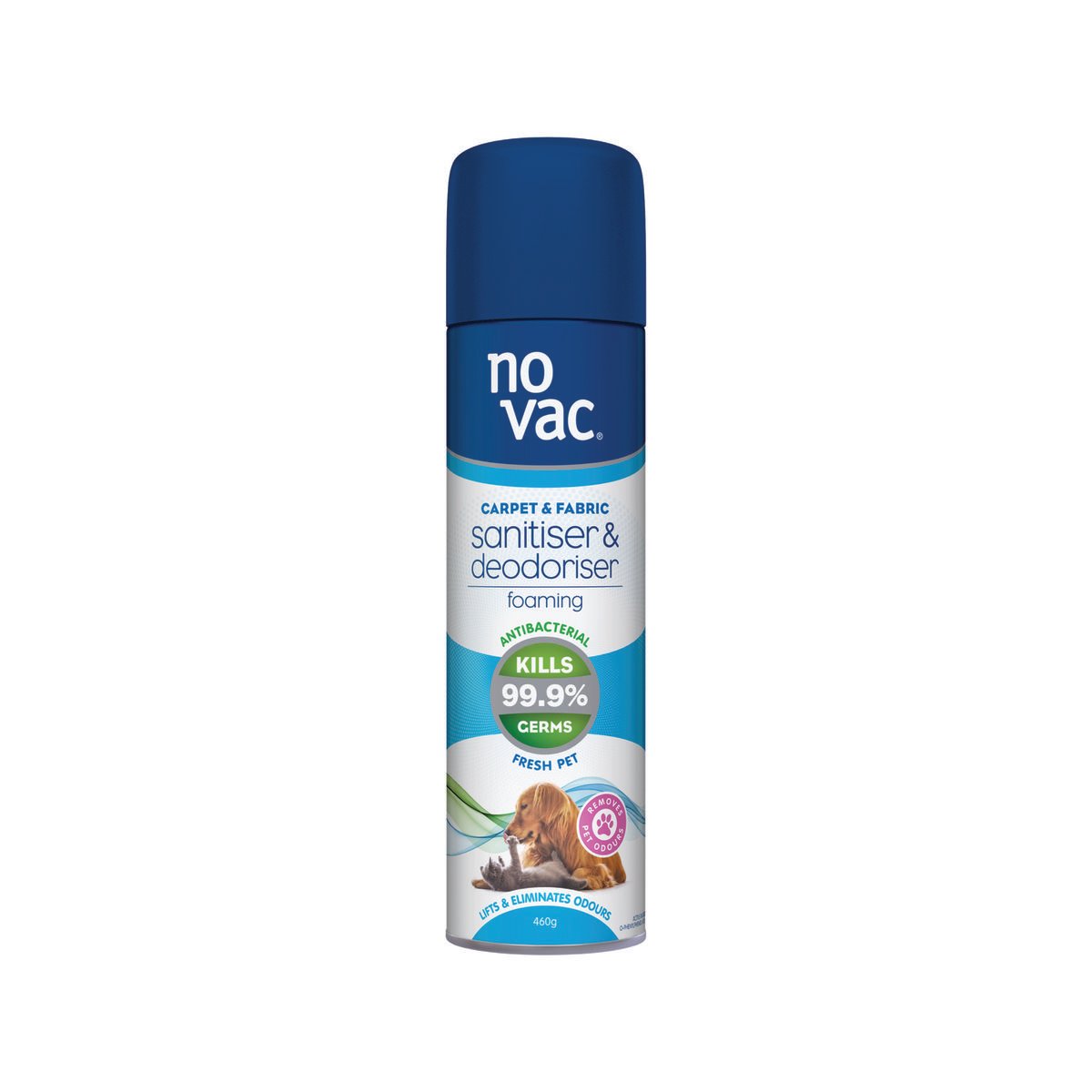 No Vac 460g Fresh Pet Foaming Sanitiser And Deodoriser - Bunnings Australia