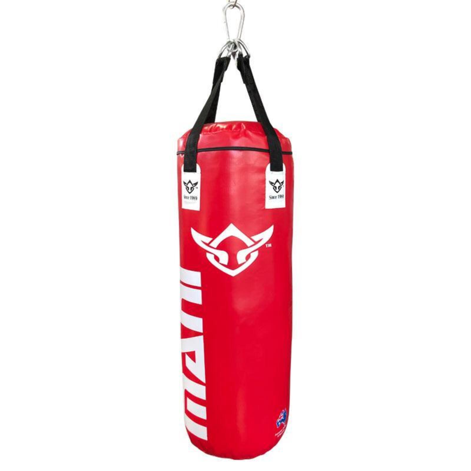 Punching Bags Filled 3ft Deluxe Heavy Red - Bunnings Australia