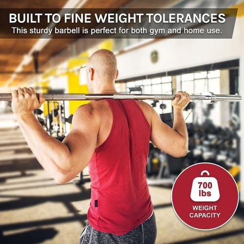 20kg Olympic Barbell (700lbs Rating) - Bunnings Australia