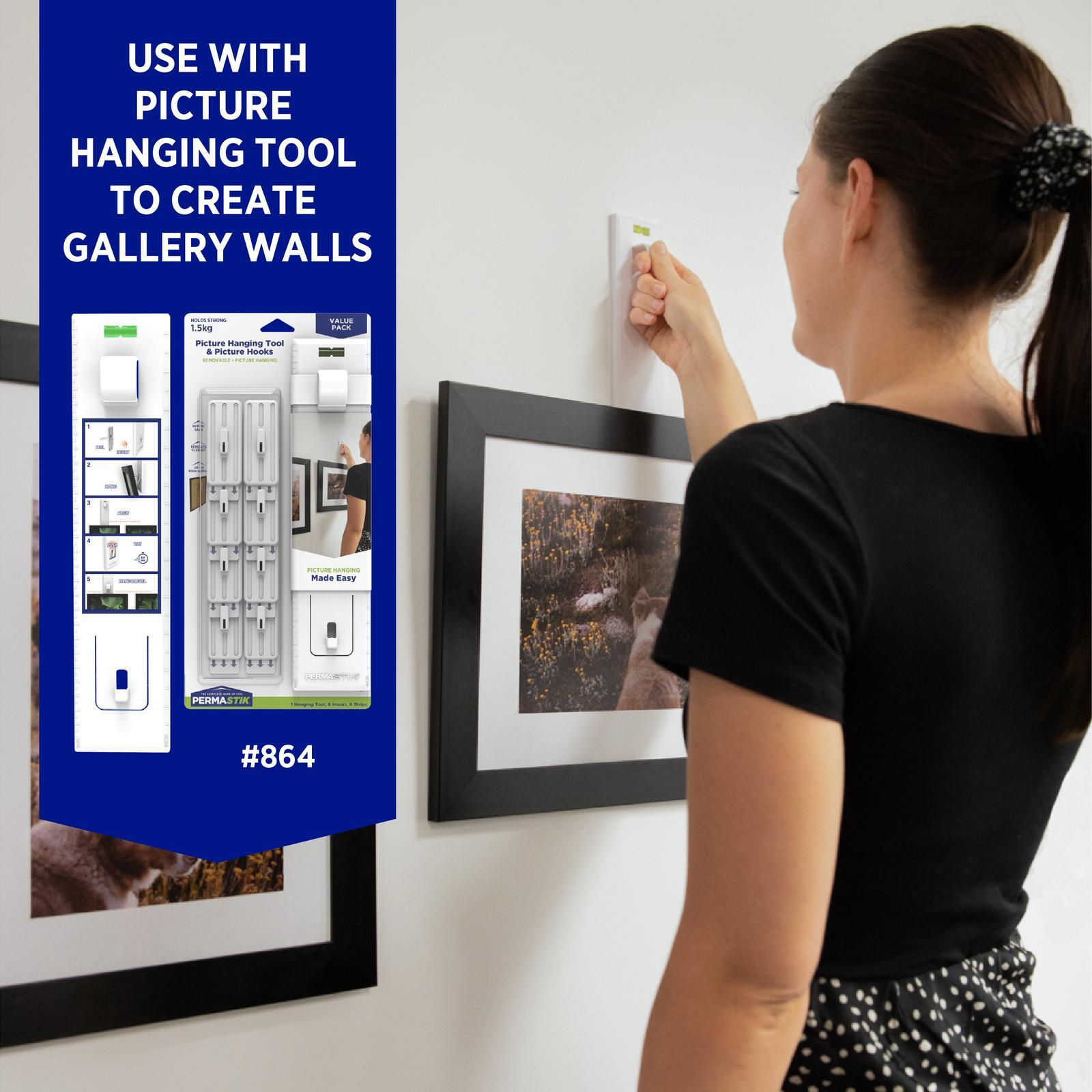 Permastik Small Picture Hooks - 9 Pack - Bunnings Australia