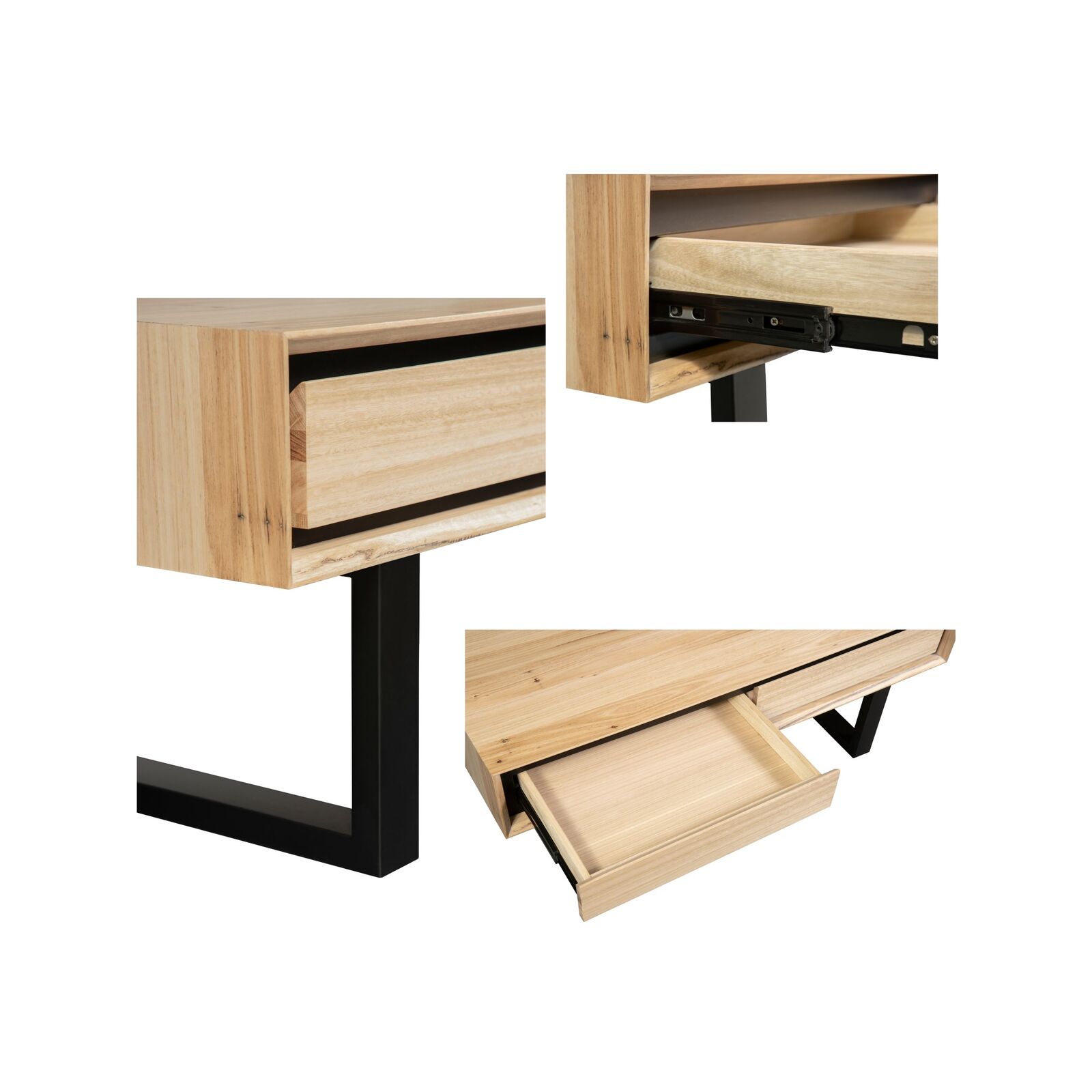 Aconite Coffee Table 120cm 2 Drawers Solid Messmate Timber Wood ...