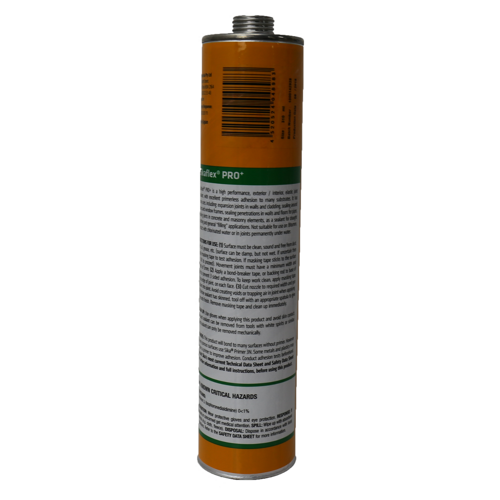 Sika 310ml Grey Concrete Sikaflex Pro+ Polyurethane Sealant - Bunnings ...