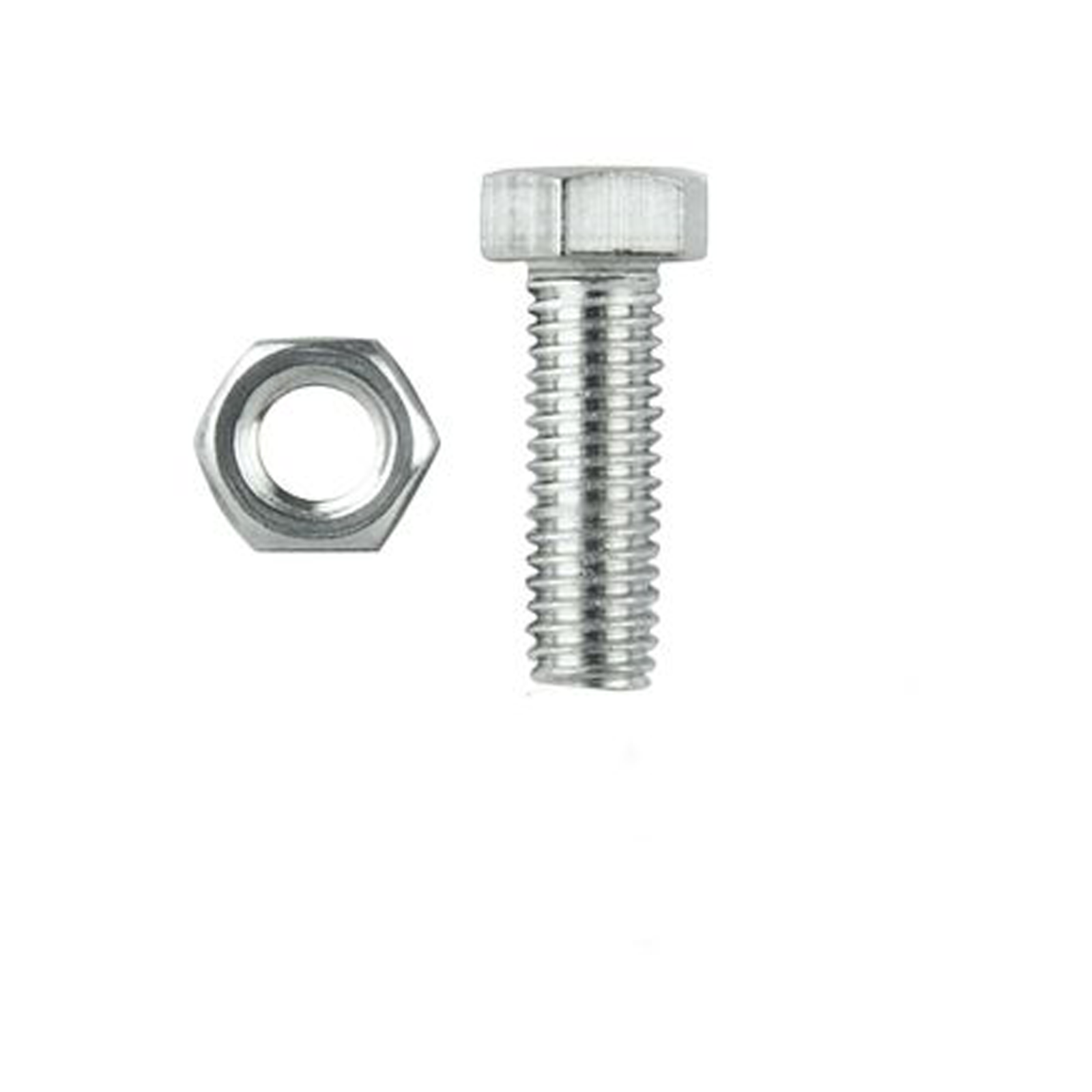 Pinnacle M4 x 35mm Zinc Plated Hex Head Bolts And Nuts - 6 Pack ...
