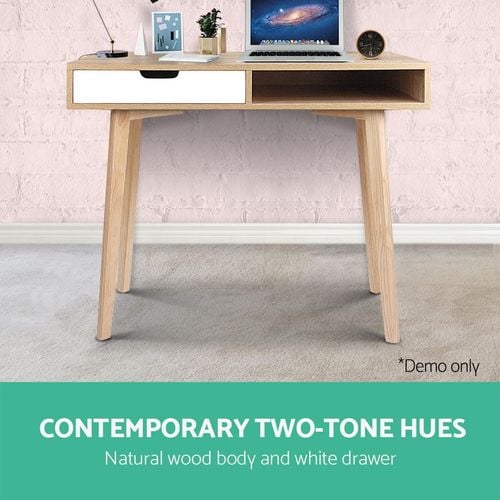 Artiss Natural Office Computer Desk - Bunnings Australia