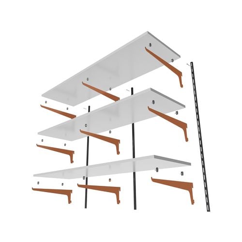Flexi Storage Home Solutions 250mm White Single Slot Bracket - Bunnings ...