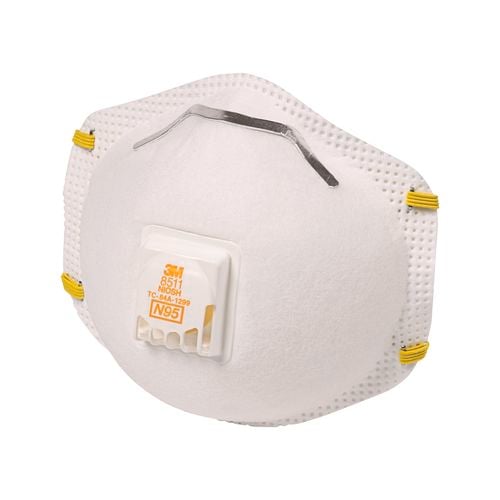3M P2 Particulate Sanding and Fibreglass Valved Respirators - 5 Pack ...