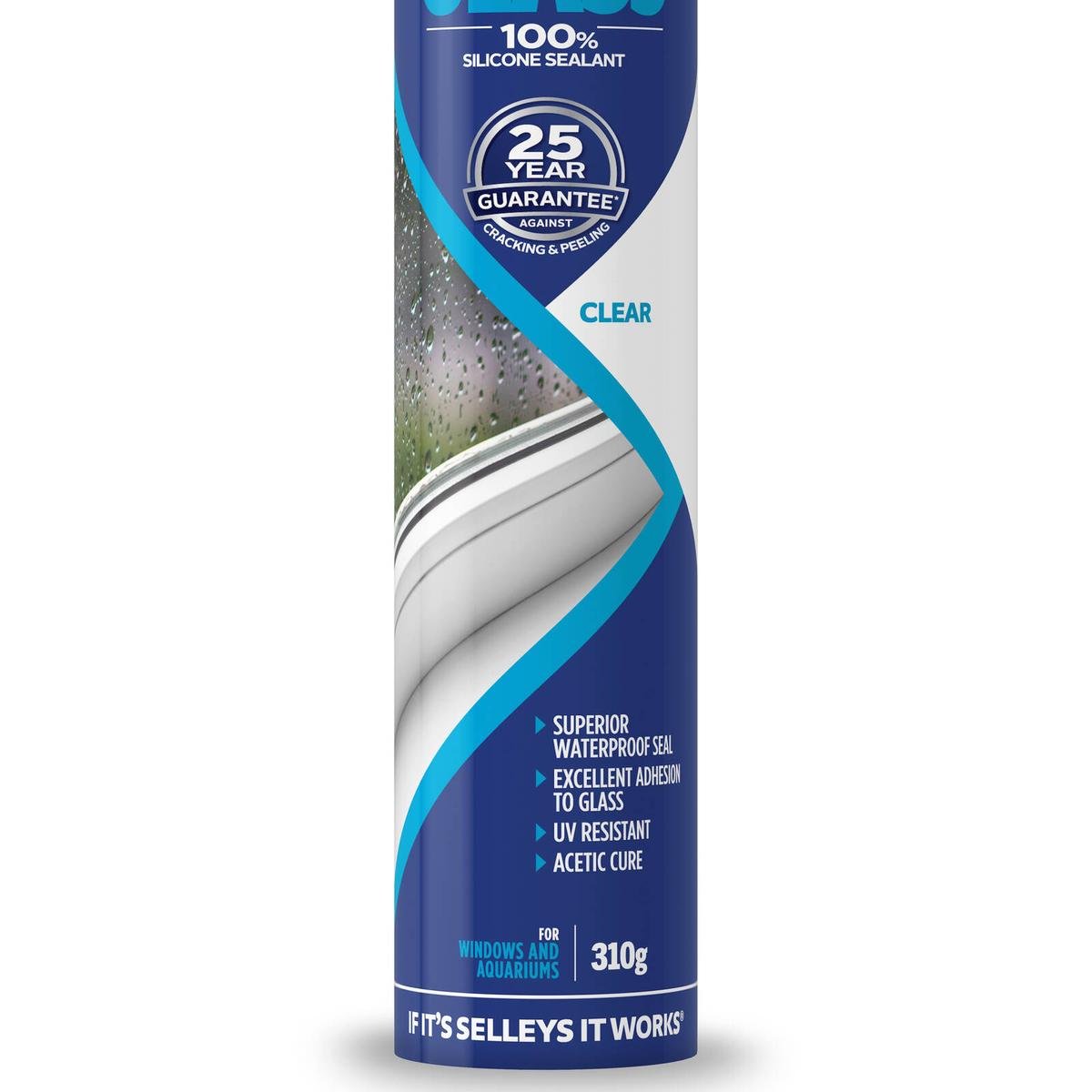 Selleys 310g Clear Glass Silicone - Bunnings New Zealand