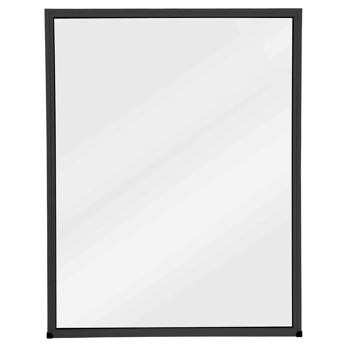 Polar View 1200 x 1545mm Black Frosted Glass Fixed Panel Double Glazed ...