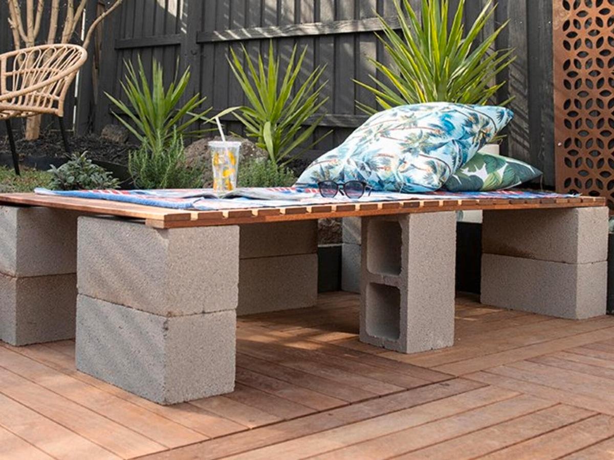 How To Make A Timber And Concrete Bench - Bunnings New Zealand