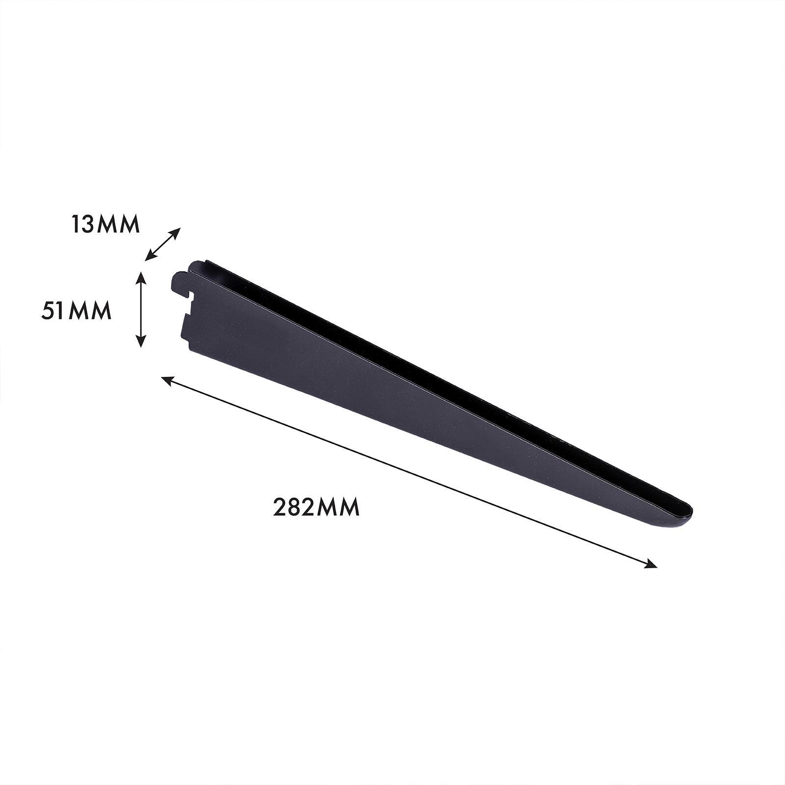 Flexi Storage Home Solutions 270mm Black Double Slot Bracket - Bunnings ...
