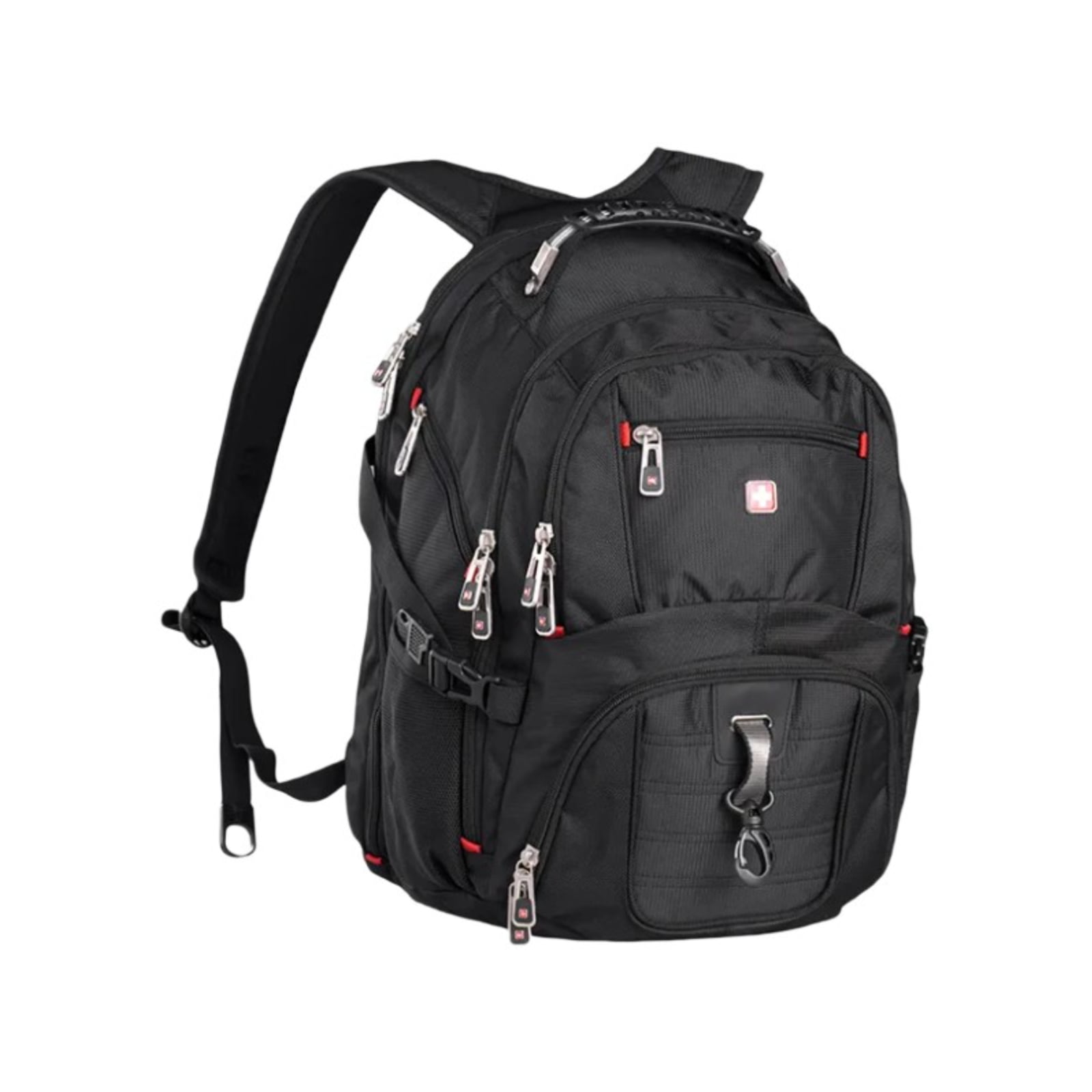 Swisswin Swiss waterproof 15.6" laptop School Travel Backpack - Black ...