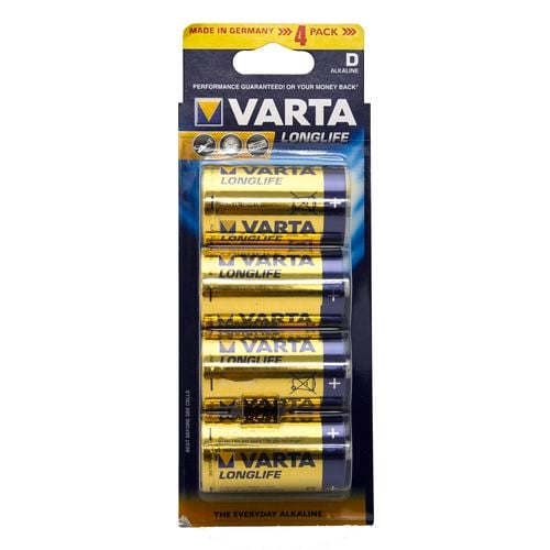 Varta D Alkaline Batteries - 4 Pack - Bunnings New Zealand
