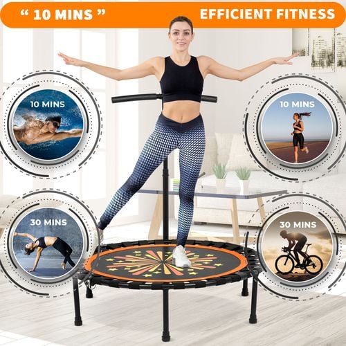 ADVWIN 50 inch Rebounder Mini Trampoline for Adults and Kids Indoor ...