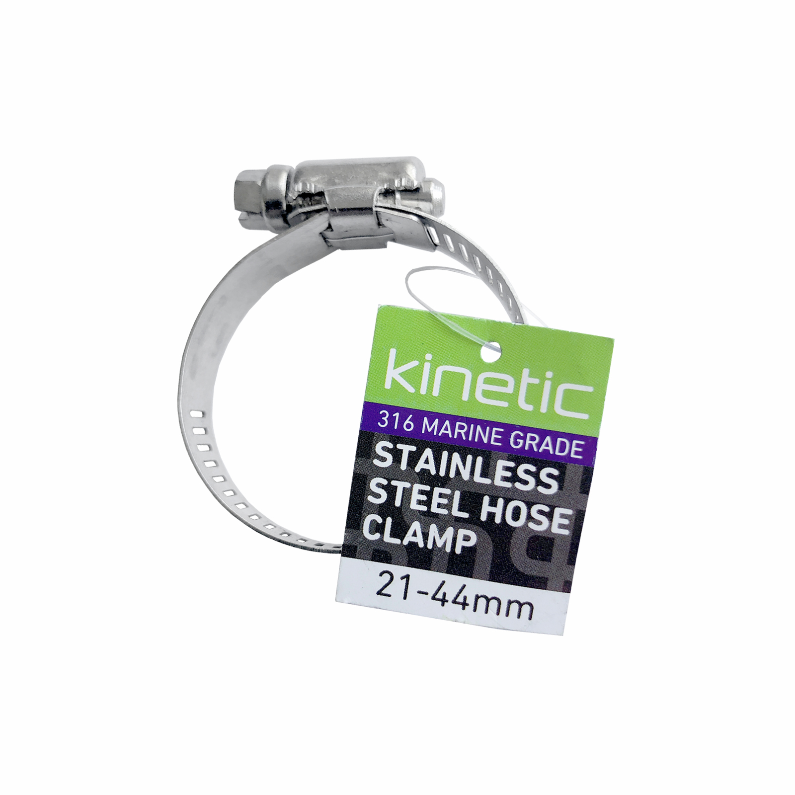 Kinetic 21 - 44mm 316 Stainless Steel Hose Clamp - Bunnings Australia