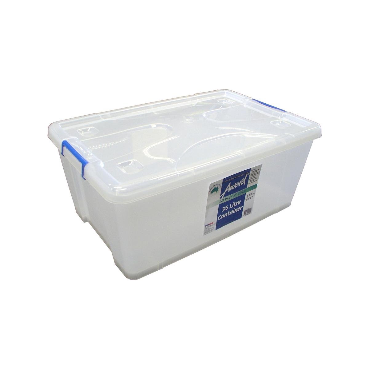 Award Pack N Stack Storage Container with Wheels - 35L - Bunnings Australia