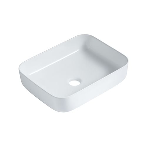 Mondella Gloss White Concerto Rectangular Above Counter Basin ...