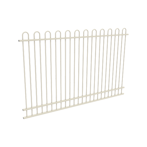 ProtectorAl 2400 x 1500mm Surfmist Aluminium Loop Top Pool Fence Panel ...