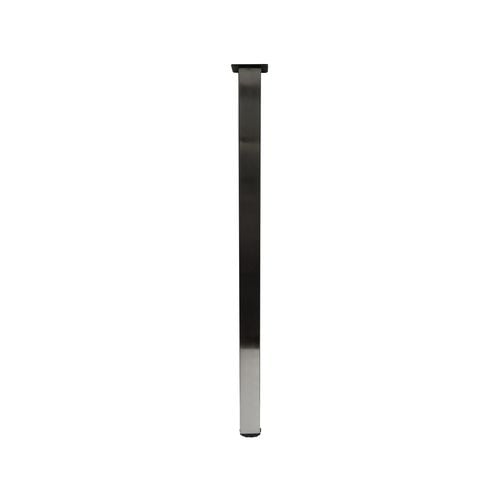 Adoored 40 x 40 x 710mm Brushed Nickel Adjustable Metal Furniture Leg ...