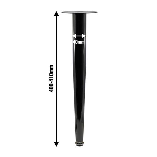 Adoored 400mm Black Nickel Tapered Metal Leg Furniture - Bunnings Australia