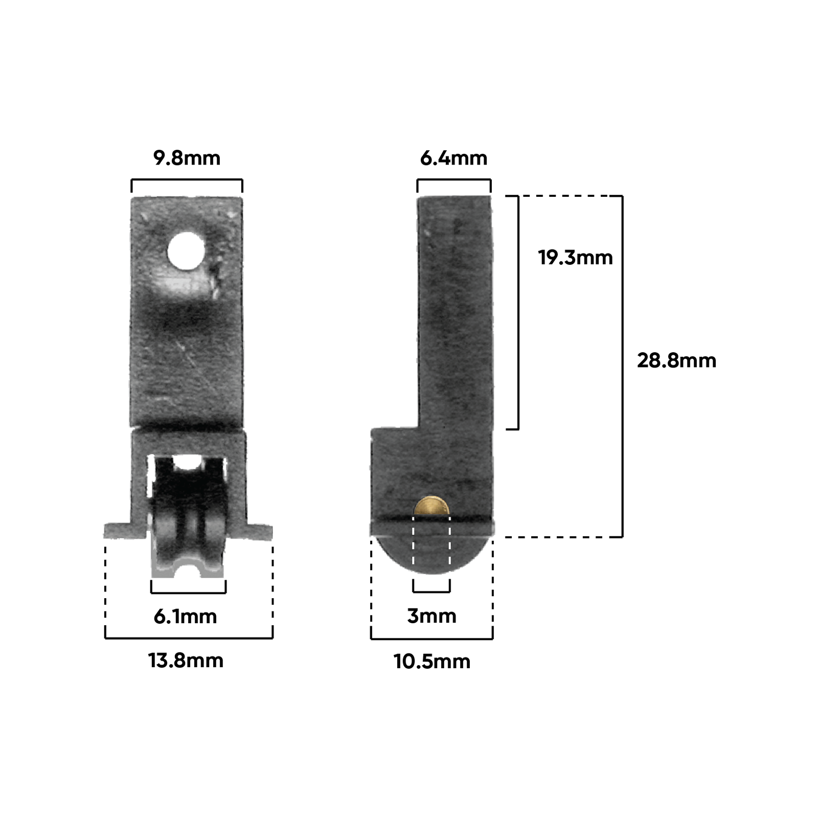 Rolltrak Nylon carriage And Acetal Roller - 2 Pack - Bunnings Australia
