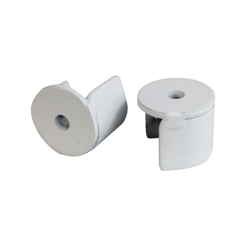 Pillar 16mm White Curtain Rod Stirrup Bracket - 2 Pack - Bunnings Australia