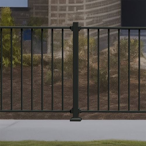 ProtectorAl 50 x 50 x 1000mm Monument Aluminium Flanged Garden Post ...