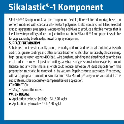 Sika 10kg Sikalastic Waterproof Membrane - Bunnings Australia